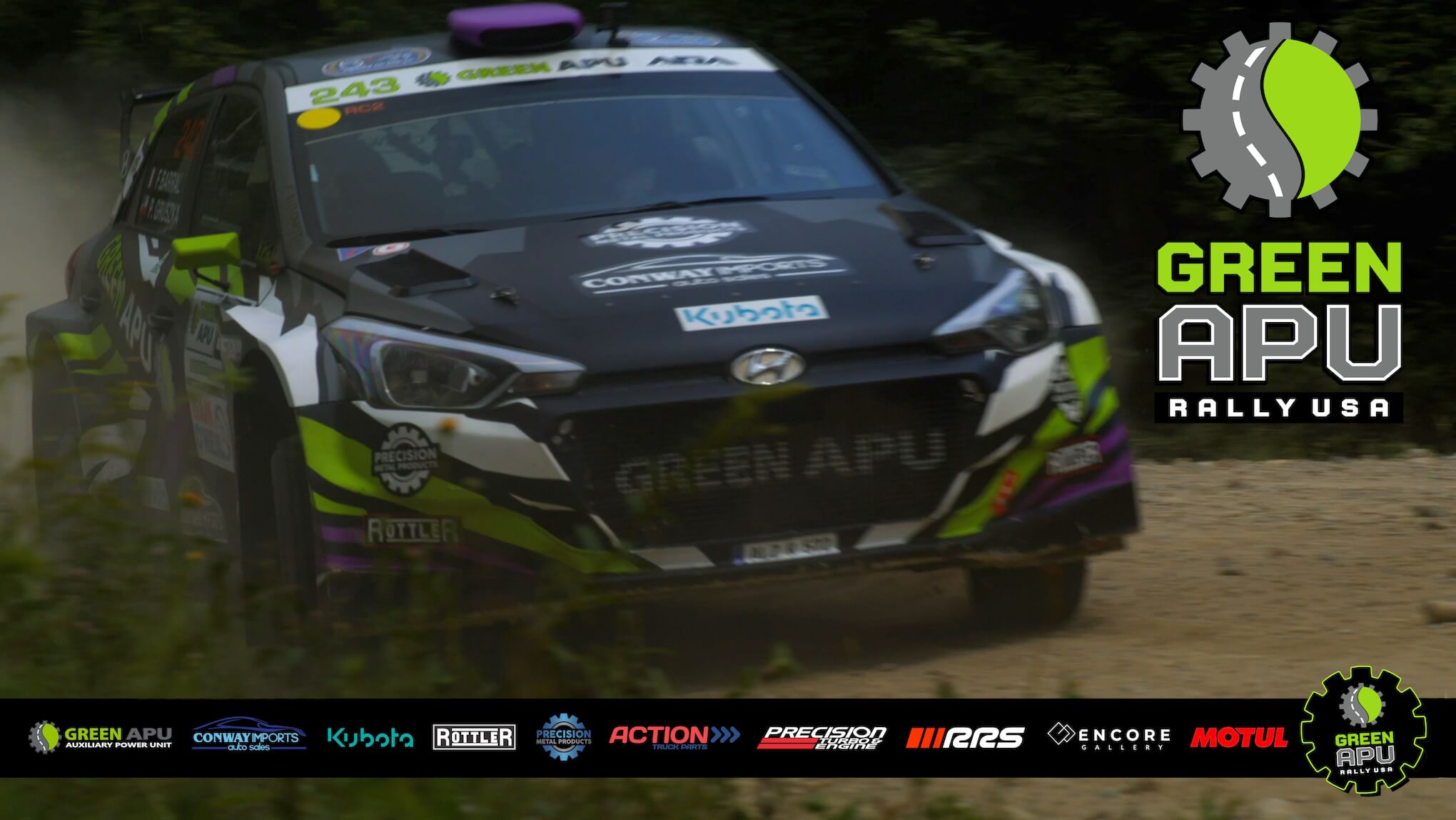 Green APU Rally USA Racing Team | Green APU